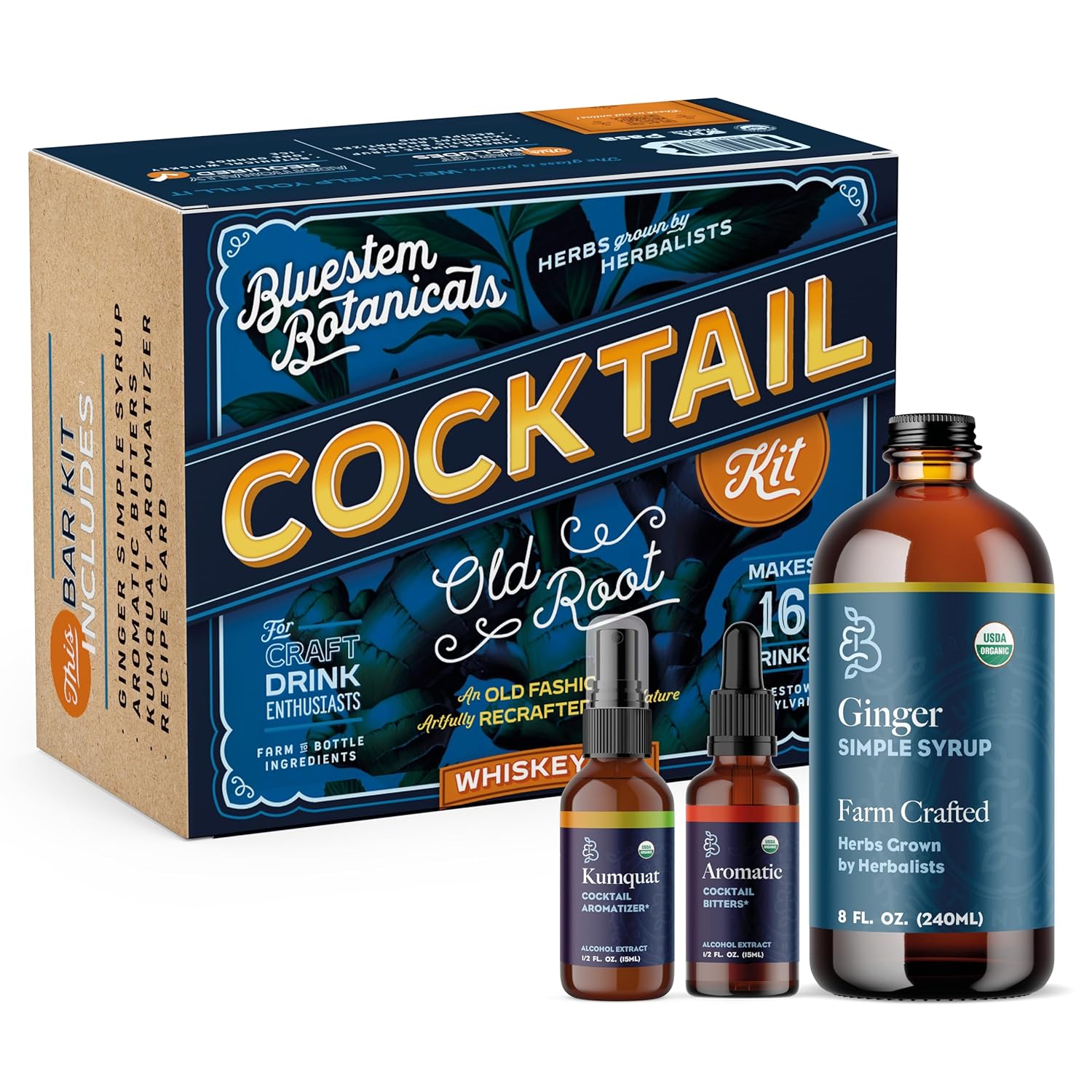 Whiskey Cocktail Kit – Old Root | Bluestem Botanicals