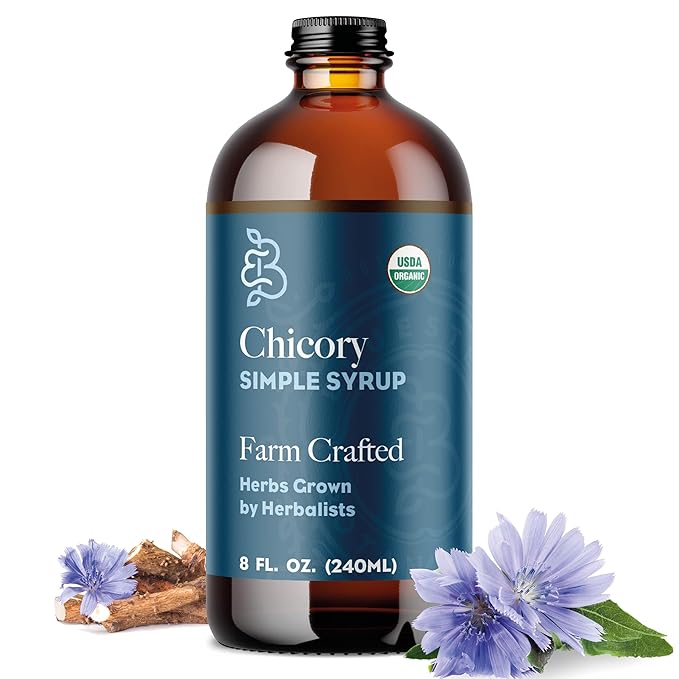 Organic Chicory Simple Syrup | Bluestem Botanicals