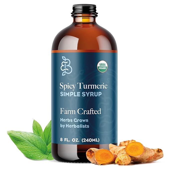 Organic Turmeric Simple Syrup | Bluestem Botanicals
